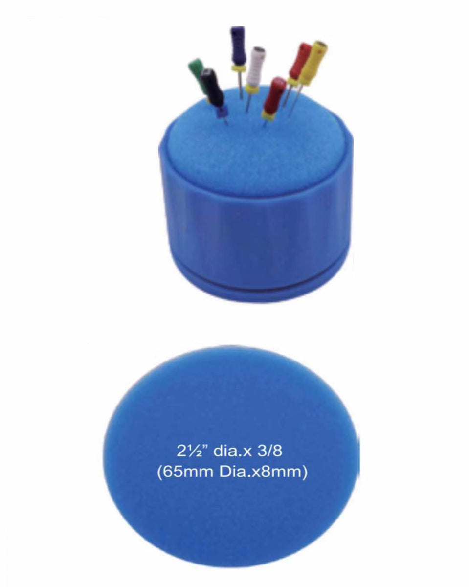 Dental Round Endo Stand Cleaning Foam File Drills Block Holder & Spong ...